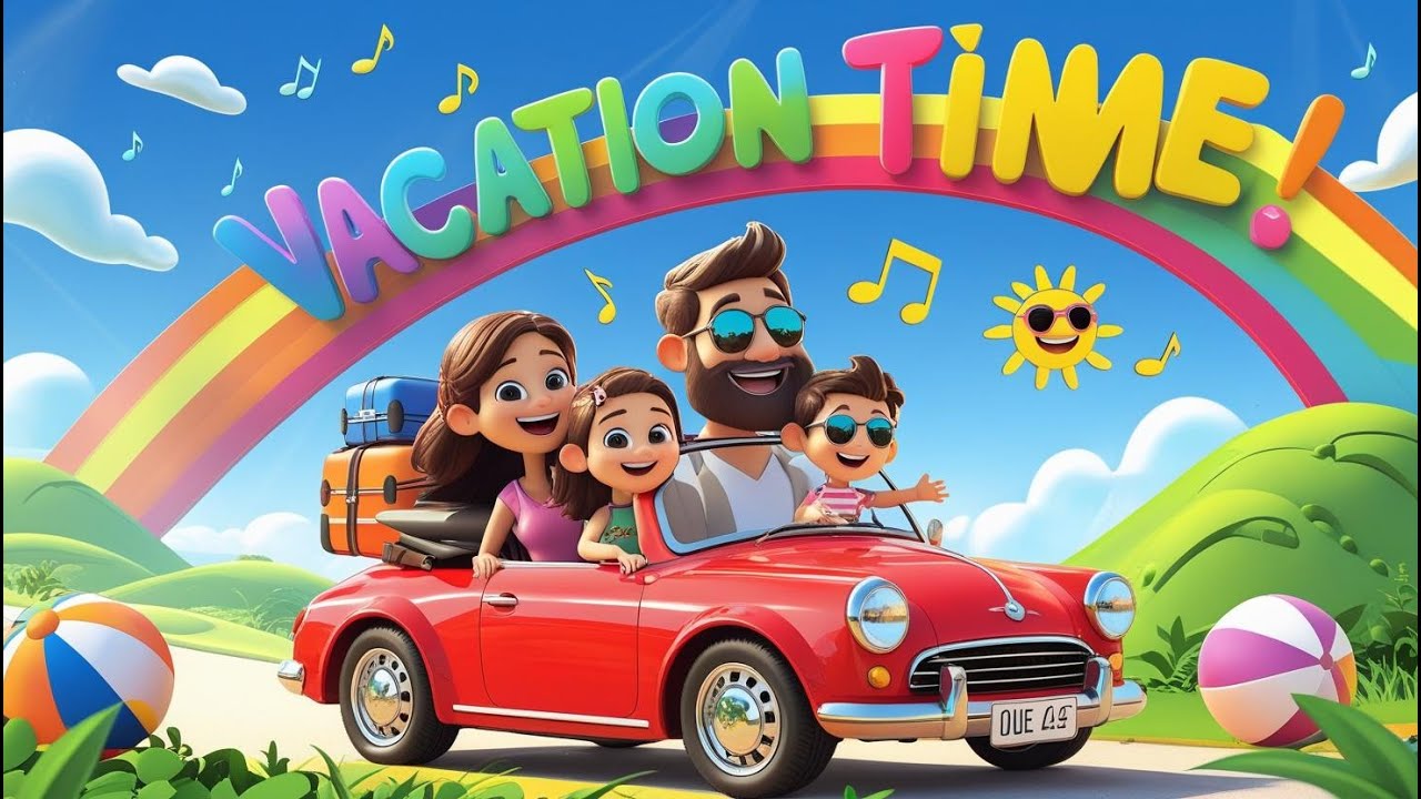 Vacation Song for Kids 🚗🌞 | Fun 3D Travel Song & Summer Adventure ...