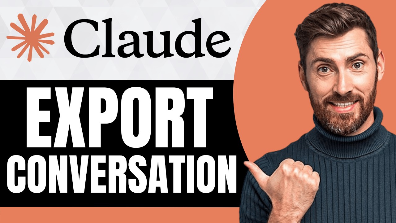 How to Export a Claude AI Conversation [NEW 2026 Guide] - YouTube
