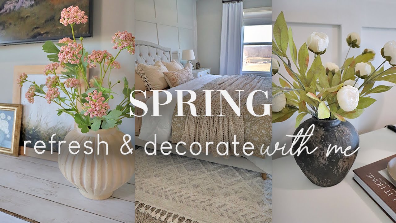 SPRING DECORATE WITH ME | BEDROOM REFRESH | SPRING DECORATING IDEAS ...