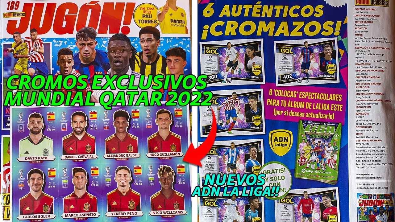 CROMOS EXCLUSIVOS del MUNDIAL QATAR 2022 de ESPAÑA!! Y PRIMERA ...