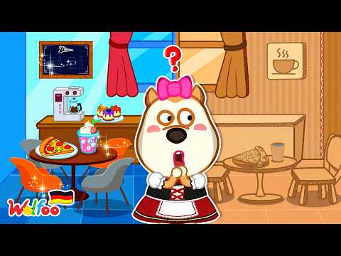 Wolfoo Geschichte 🐺 Papp-Café-Abenteuer mit Lucy! 📦☕ Lustige Geschichte für Kinder