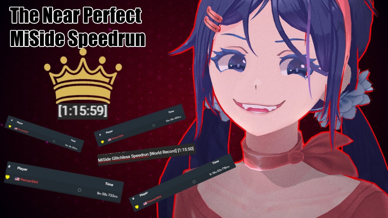 MiSide Glitchless Speedrun [Old World Record] [1:15:59] - YouTube