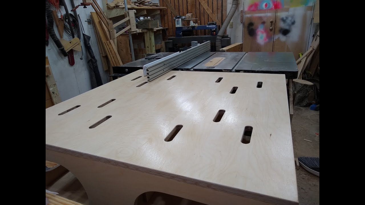 Slotted Assembly/Outfeed Table - YouTube