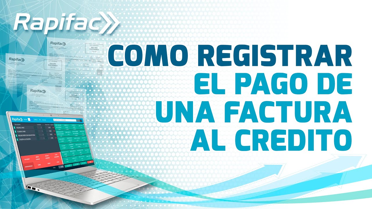 COMO REGISTRAR EL PAGO DE UNA FACTURA AL CREDITO - YouTube