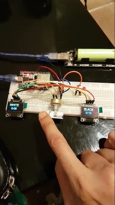Simple Arduino ESP32 Chess Clock Timer with 2 OLED screen - YouTube