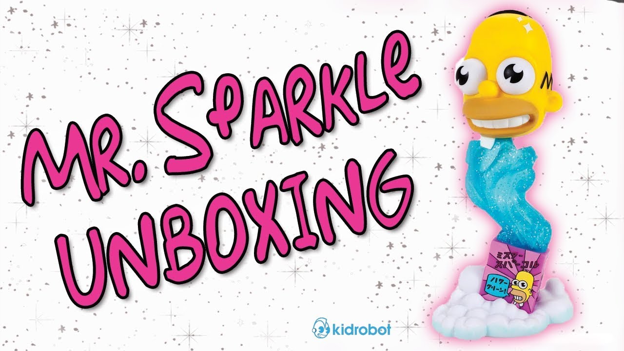 The Simpsons Mr. Sparkle Toy Opening. Kid Robot. - YouTube