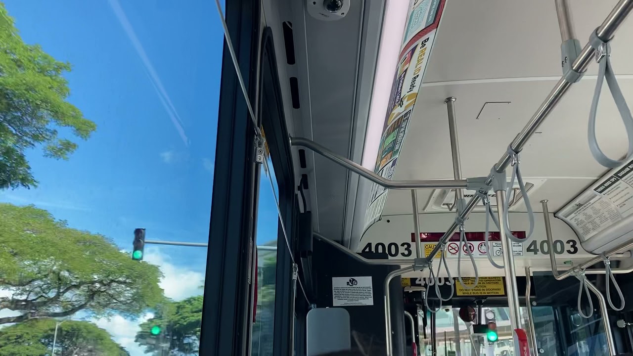 TheBus Route 8 Waikiki Beach & Hotels, Bus 4003 (Part 2) - YouTube