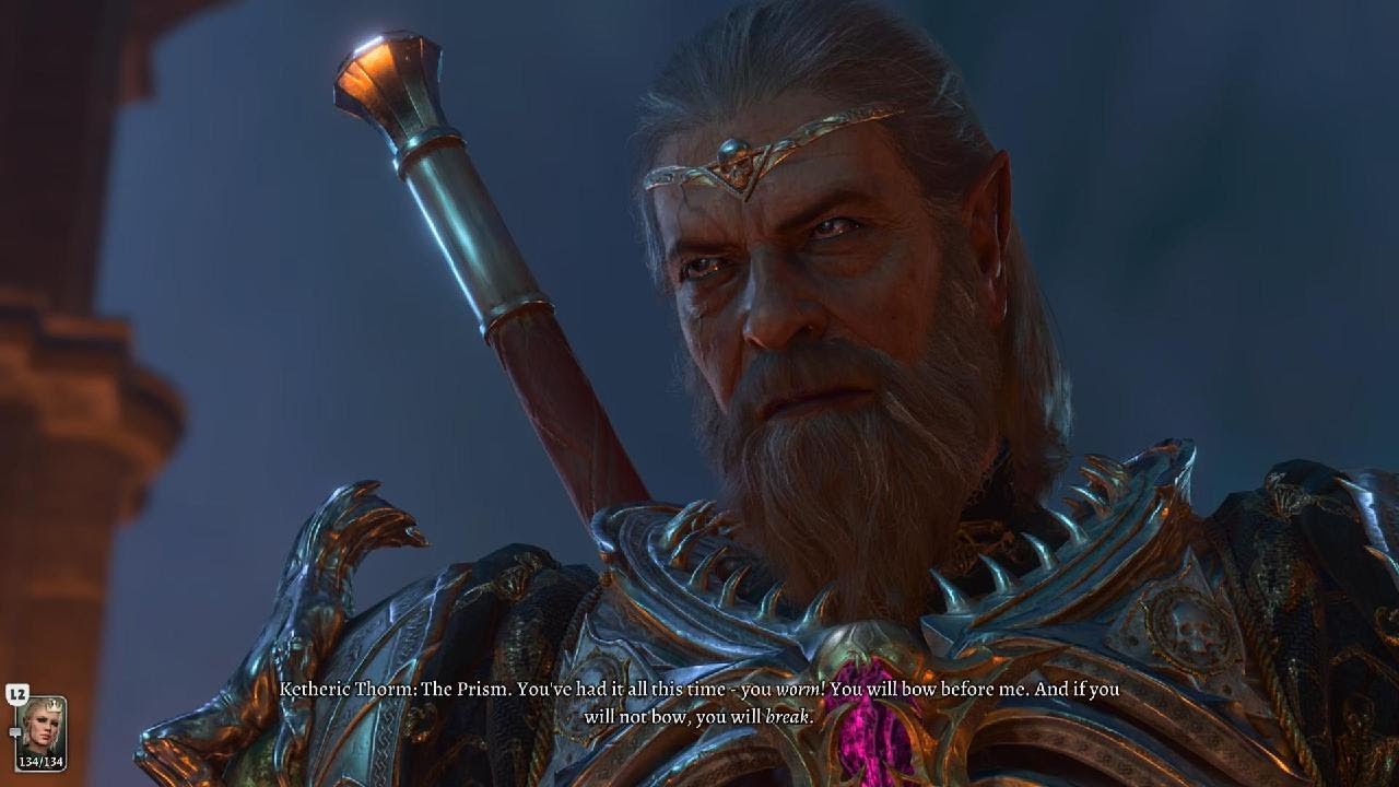 Baldur's Gate 3 Ketheric Thorm Fight Moonrise Towers - YouTube