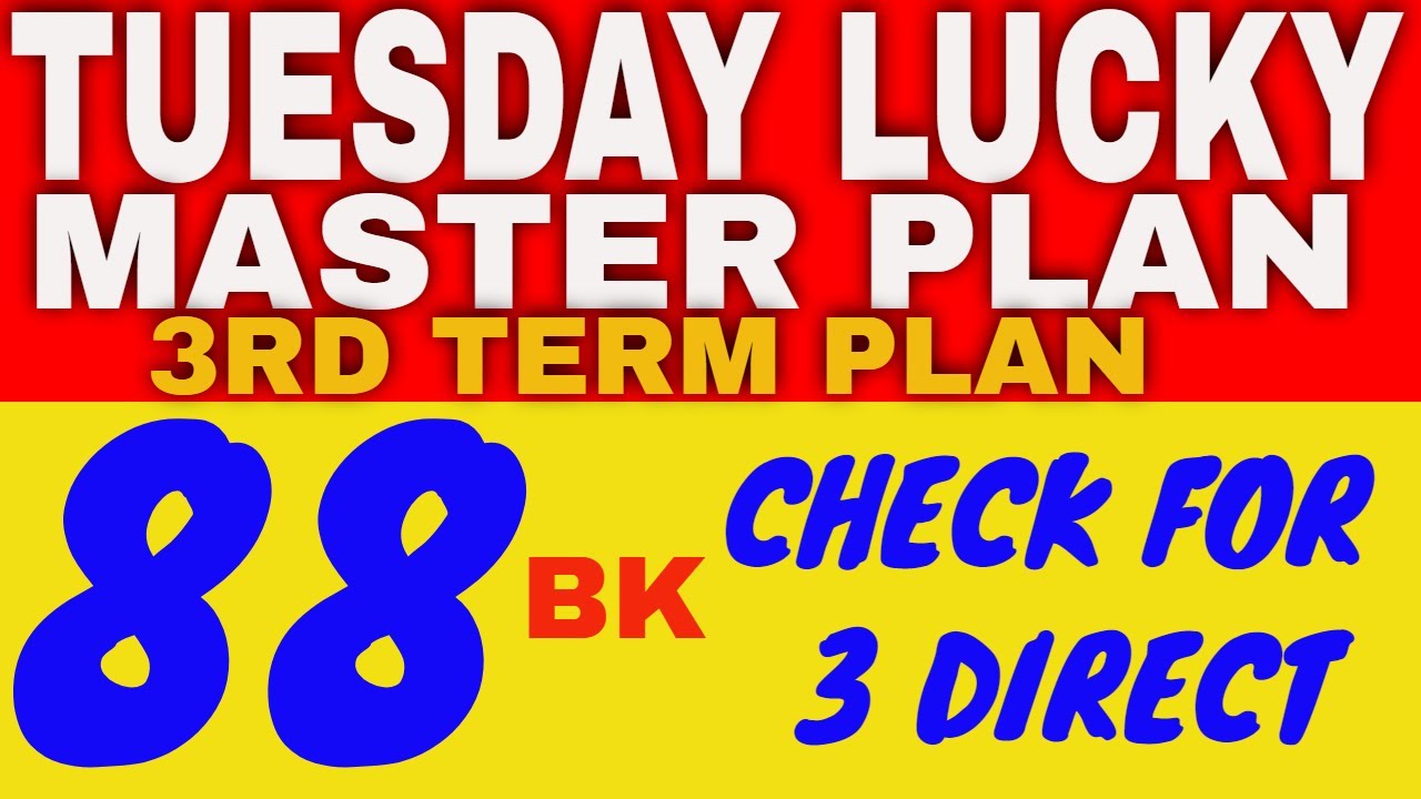 LUCKY TUESDAY LOTTO PLAN TODAY - YouTube