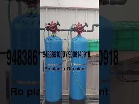 Ro plant 1000Lph + Dm plant - YouTube