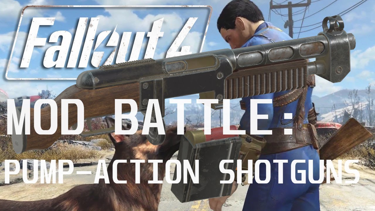 8 Pump Action Shotguns for Fallout 4 - Mod Battle - YouTube