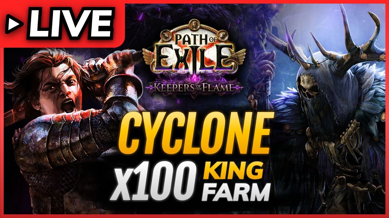 POE 3.27🔴UBER CYCLONE - x100 KINGS FARM - Slayer League Starter Build🔴 ...