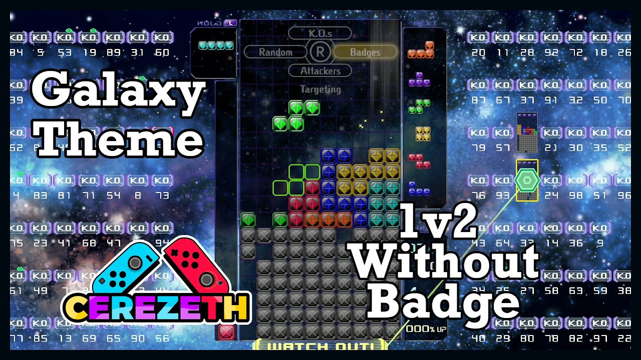 Tetris 99 Galaxy Theme - 1v2 Without Badge! - YouTube