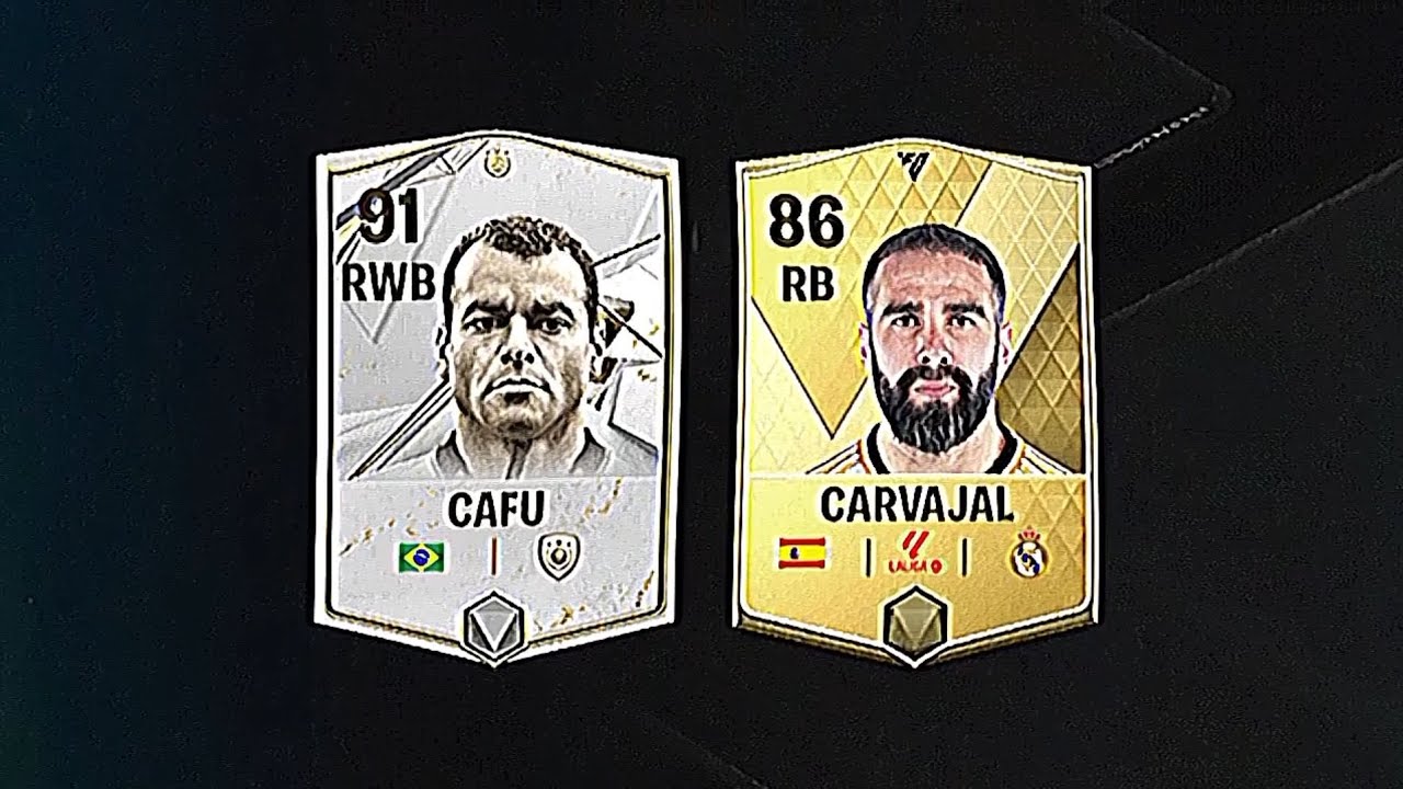 Cafu Vs Carvajal FiFA Mobile Cards - YouTube