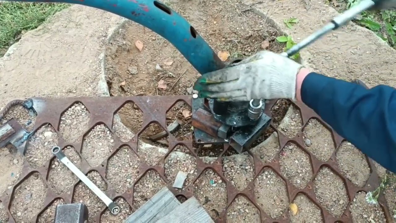 Мотоблок МТЗ Беларус попал в беду Освобождение штанги после неудачной