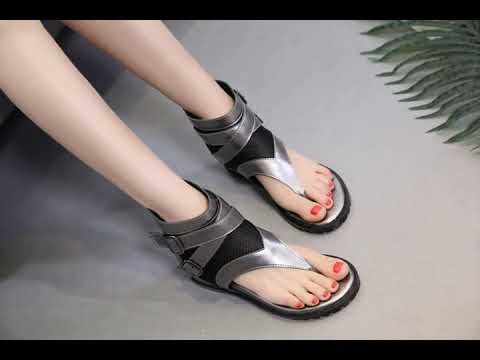Open Toe Flip Flop Sandals ~ Shoe Outlet Shop.com - YouTube
