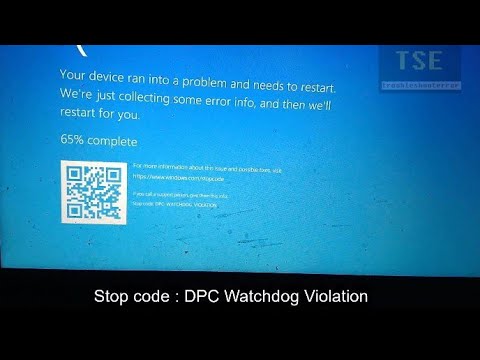 How to fix DPC Watchdog Violation bsod in windows 10/11 - Your device ...