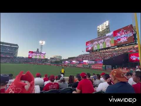 Opening Day 2022 - Astros vs. Angels - Opening Day team players introduction of Astros and ...