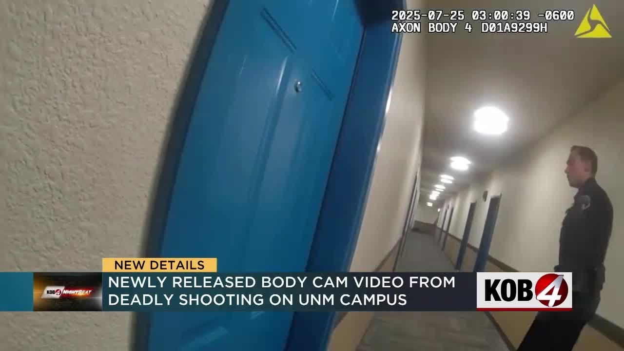Video shows UNM police response to deadly residence hall shooting - YouTube
