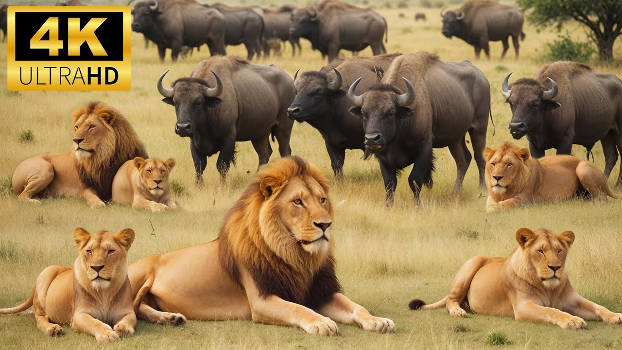 Animals Of The World 4K - Scenic Wildlife Film With Calming Music ...