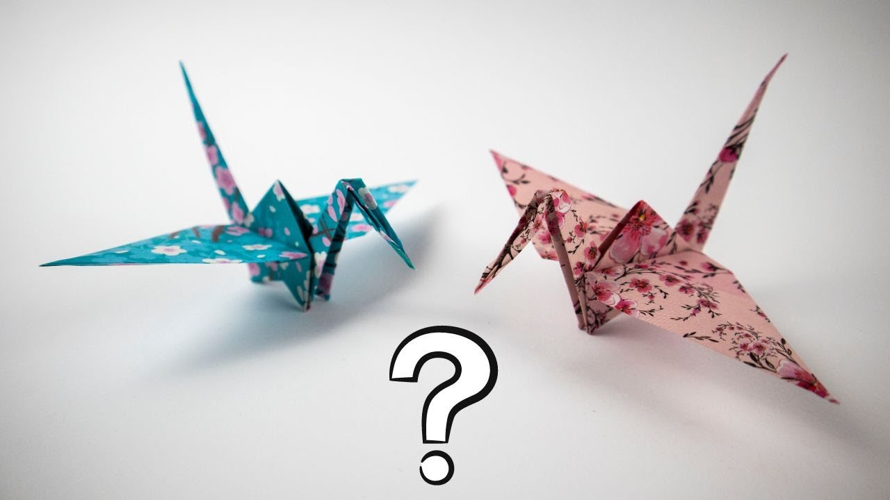 Paper Crane | How to make a Origami Crane (Folding Instructions) - YouTube