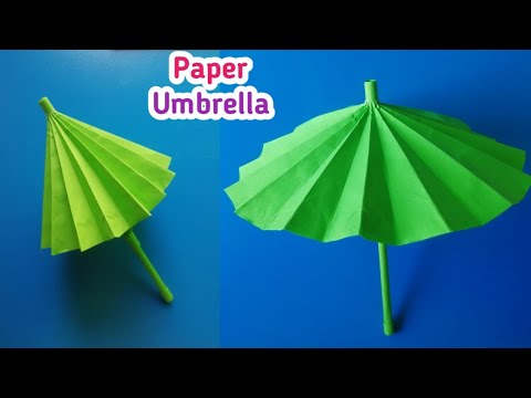 How to make a Paper Umbrella that Open and Close | Mini Paper Umbrella ...
