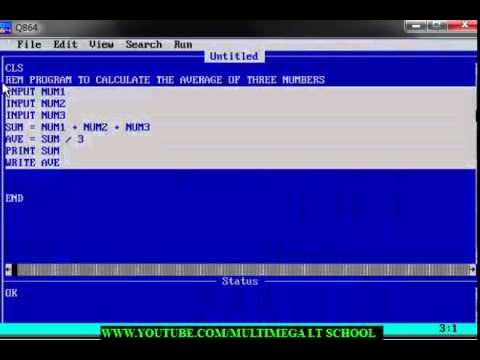 QBASIC Programming Tutorial – 9 – Getting Users Input - YouTube