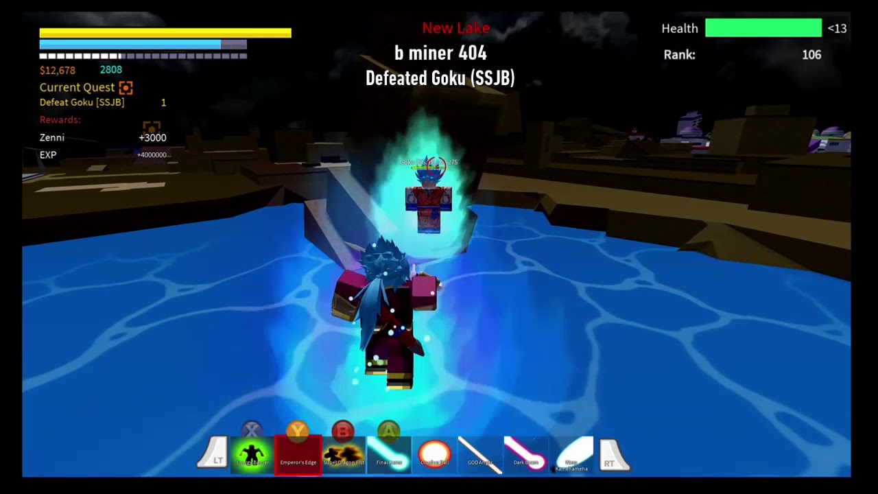 ROBLOX DBZ FS Training With Goku (SSJB) - YouTube