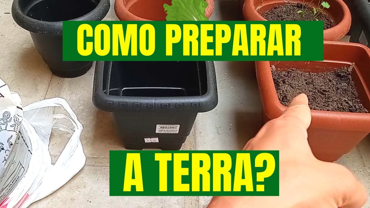 Como Preparar A Terra Para Plantar Em Vasos - Dibujos Cute Para Imprimir