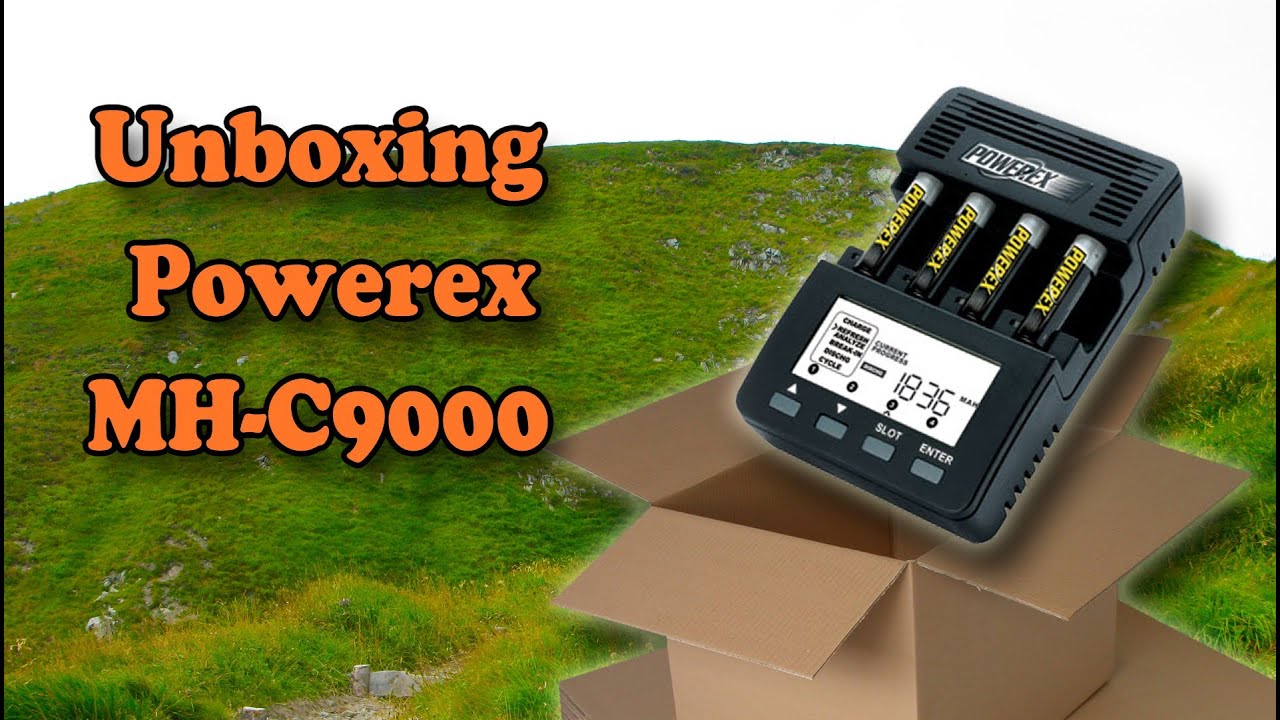 Unboxing battery charger Maha POWEREX MH-C9000 - AA/AAA - YouTube