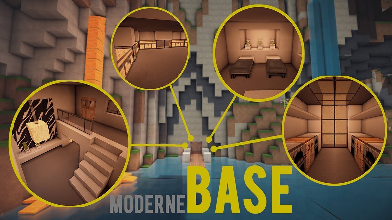 MODERNE BASE in MINECRAFT bauen TUTORIAL - YouTube