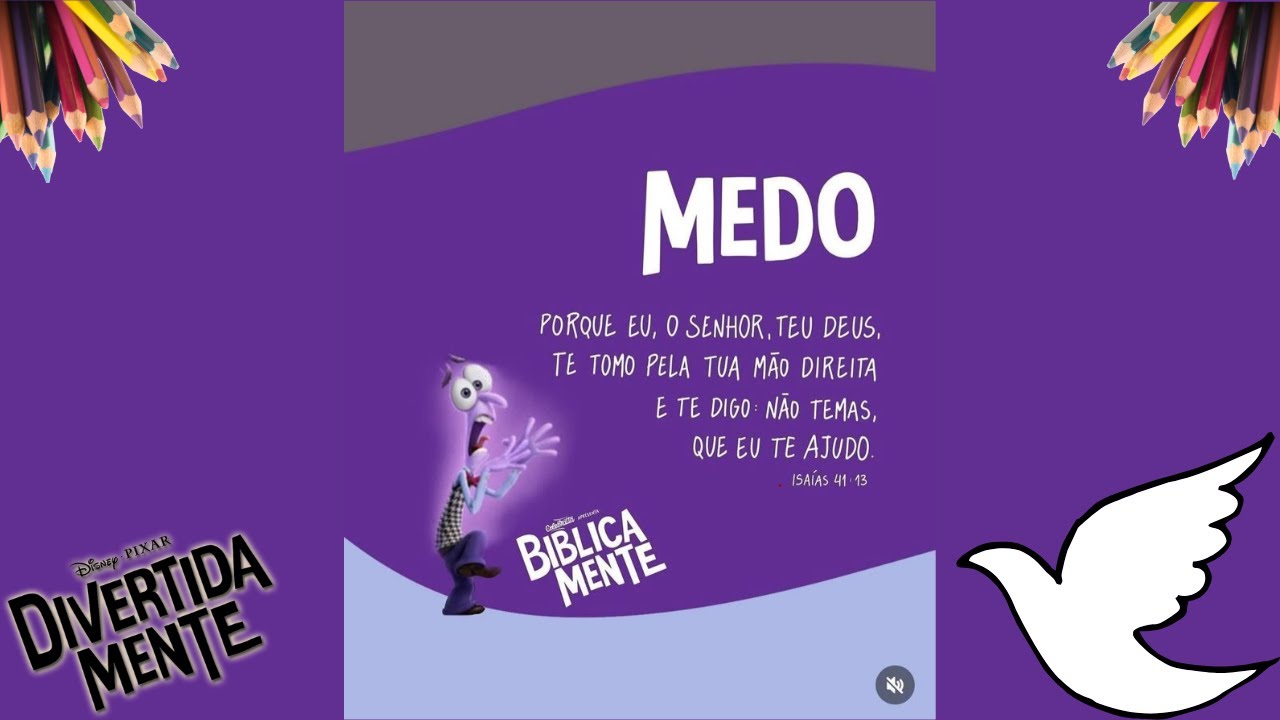 MEDO | DIVERTIDA MENTE (INSIDE OUT) | DISNEY / PIXAR - UMA MENSAGEM ...