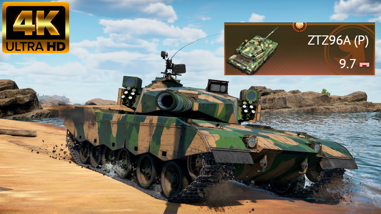 War Thunder ZTZ96A 4k Ultra Graphics Gameplay RTX 3070 Realistic Tank Battles - YouTube
