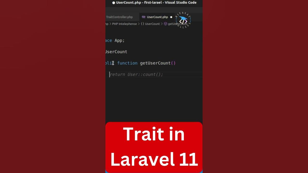 Trait in Laravel | How to Make Trait in Laravel 11 - YouTube