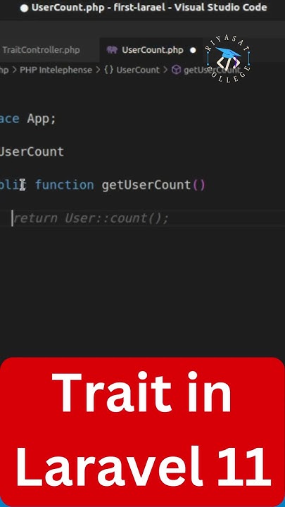 Trait in Laravel | How to Make Trait in Laravel 11 - YouTube