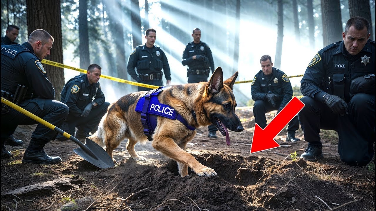 CIOBĂNESC GERMAN Tot Înconjura un Loc din Pădure — Au Găsit Ceva de ...