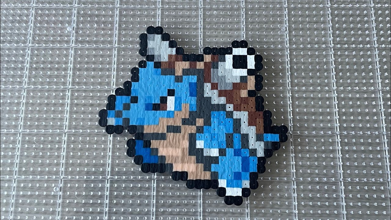 Blastoise Pokemon Perler Bead Timelapse - YouTube
