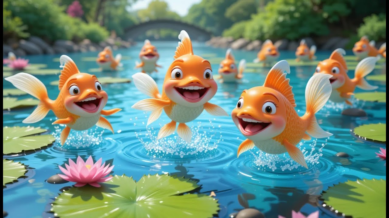 Ducks Go Quack and Fish Go Swish Rhyme Song | Popular Nursery Rhyme ...