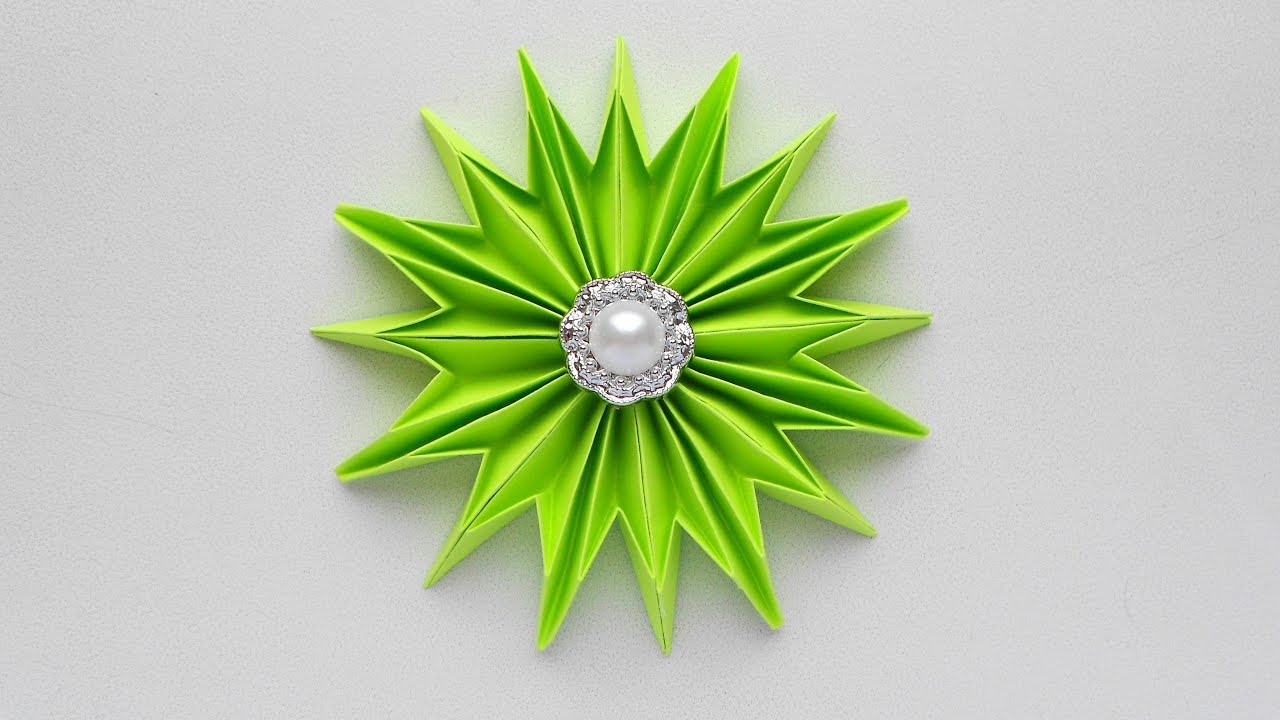 How to make origami flowers - easy origami for beginners - YouTube