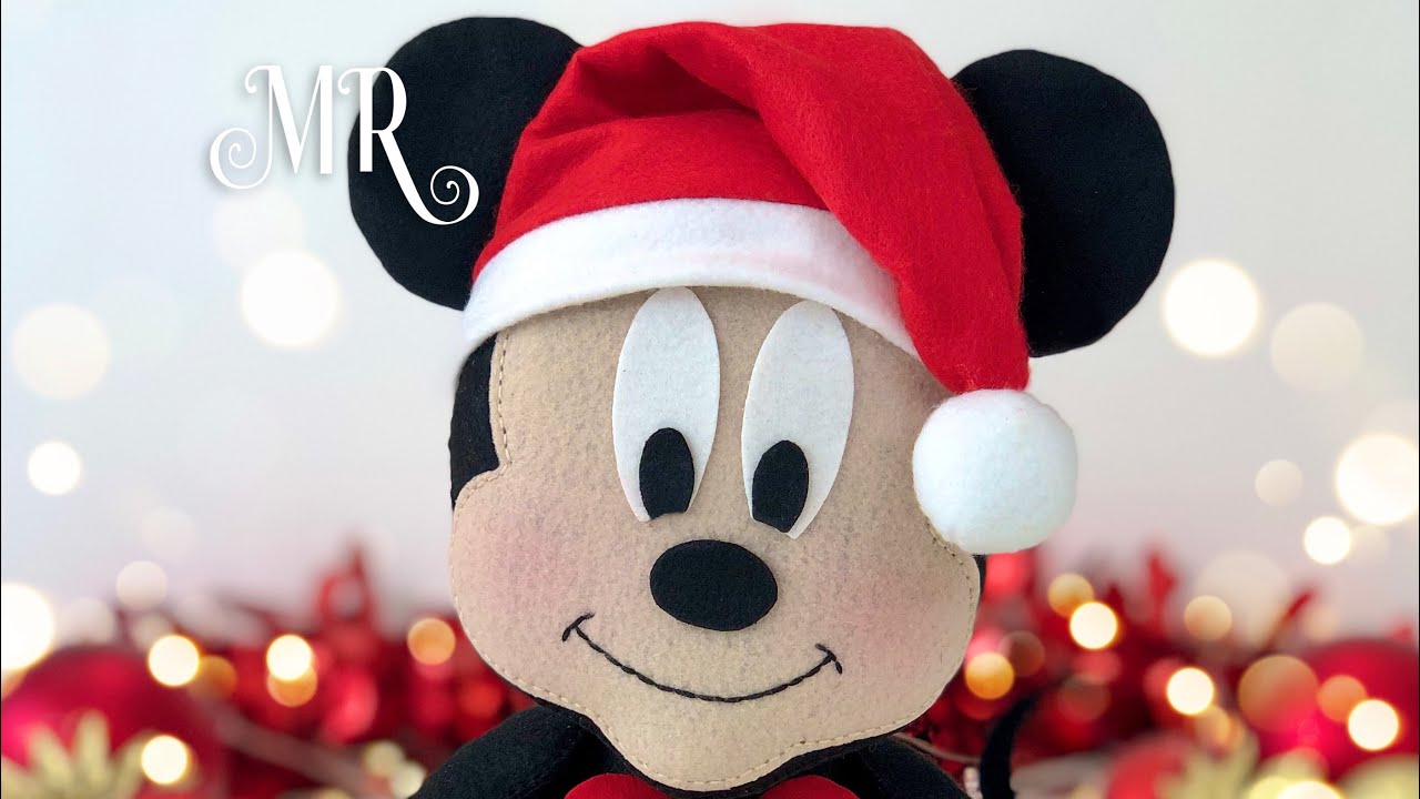 Mickey Natal em Feltro | Monique Rangel - YouTube