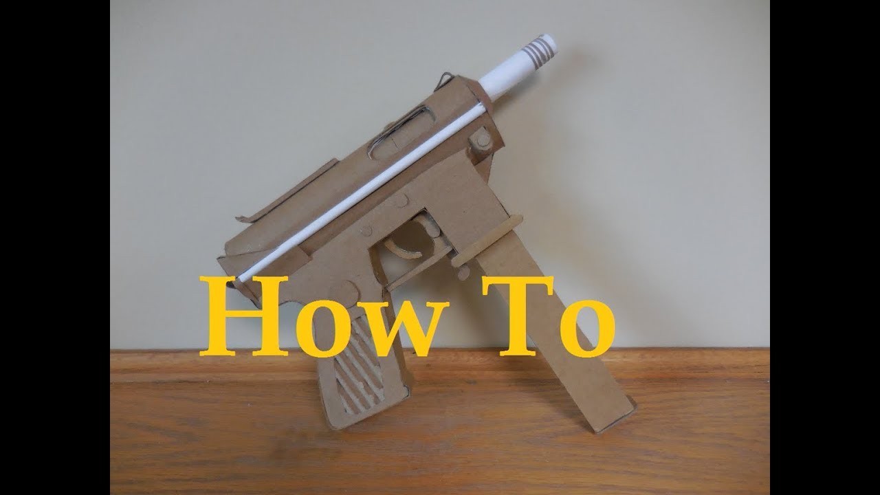 How to make my cardboard Tec DC9 - YouTube