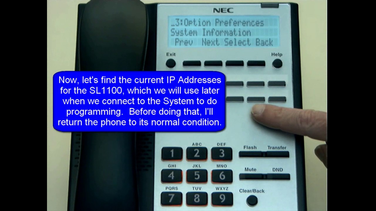 NEC SL1100 Business Communications Systems - YouTube