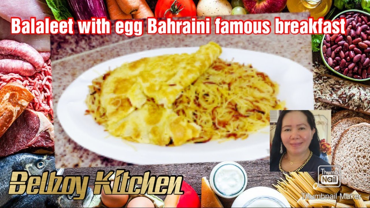 Balaleet with egg, Bahraini famous breakfast recipe.@Belboykitchen ...