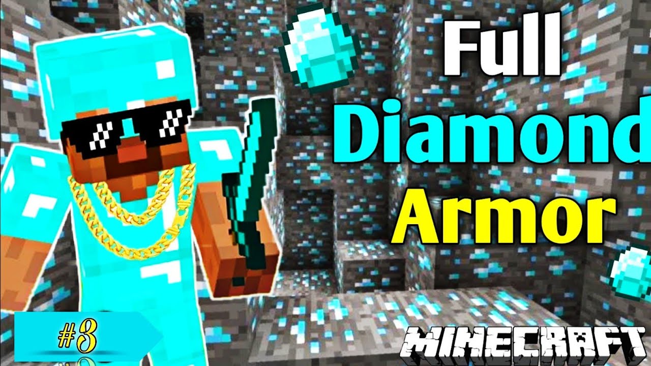 I made full diamond armour in (Minecraft) Survival series #episode #2 # ...