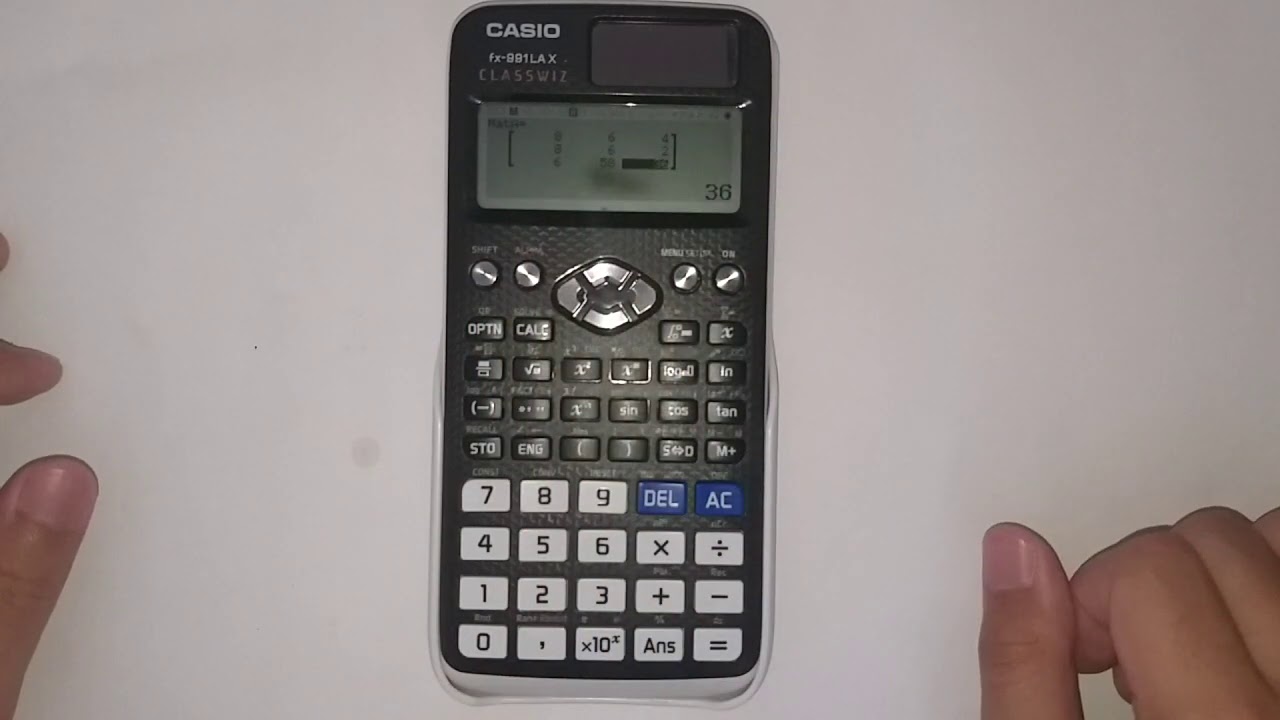 Casio fx-991 LAX Somar e Subtrair matrizes - YouTube