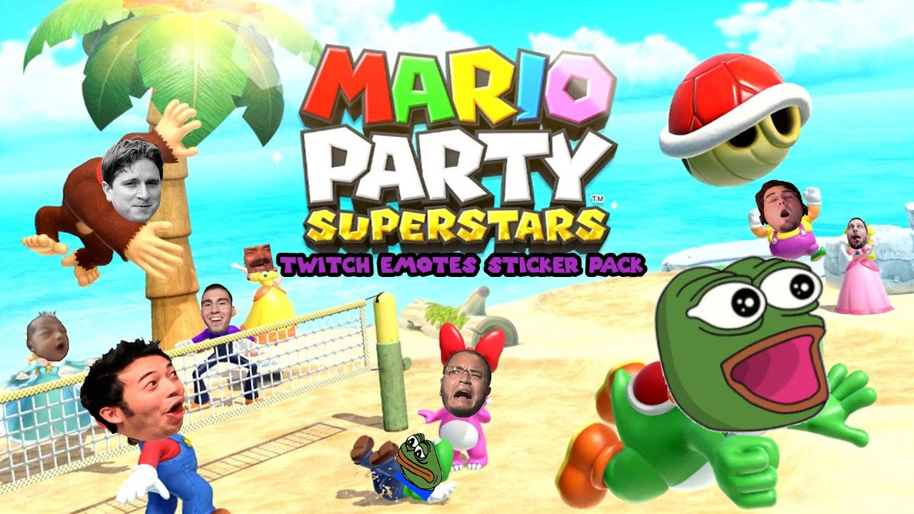 Mario Party Superstars: Twitch Emotes Sticker Pack Trailer - YouTube