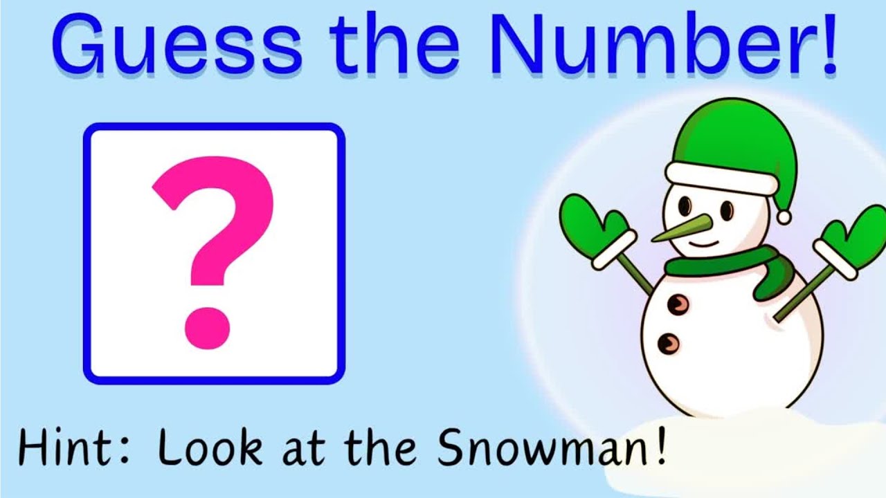 Guess the number | Number quiz 4 - YouTube