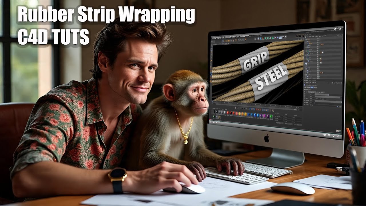 How to Model and Wrap a Wire Bundle with Tape in Cinema 4D: Step-by ...