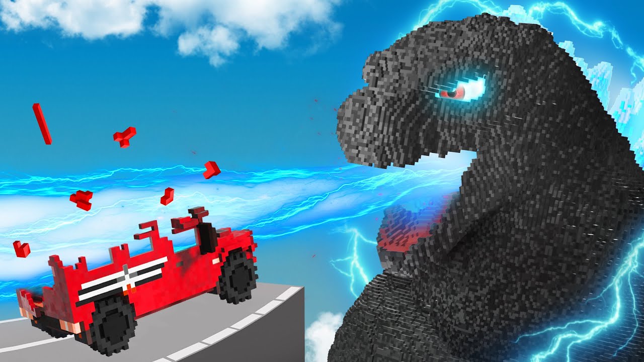SUPER CARS vs GIANT GODZILLA - YouTube
