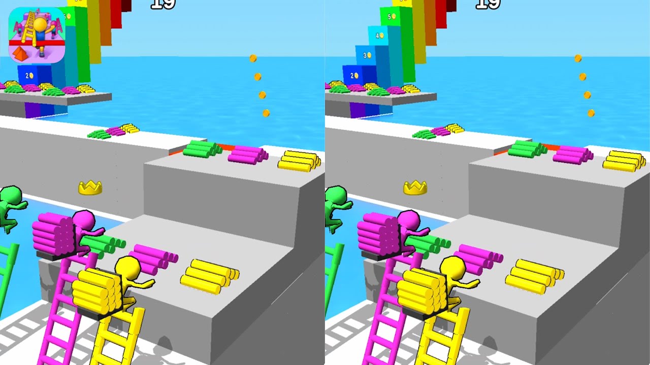 LADDER RACE 🏃⚡🌈 Game All Levels iOS,Android Walkthrough Gameplay New ...